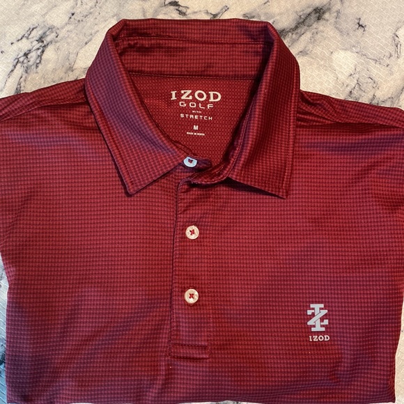 Izod | Shirts | Mens Izod Luxury Performance Golf Polo Wspandex Stretch Like New Medium | Poshmark